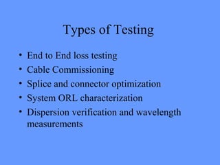 Fiber testing | PPT