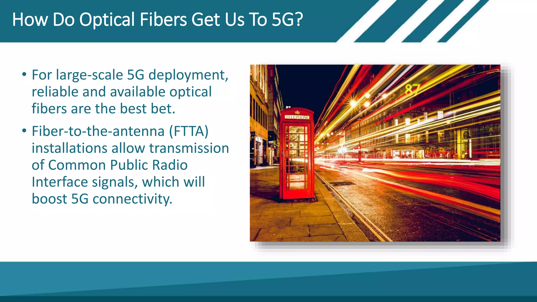 Optical Fibers – The Runway to a 5G-Powered Future | PPTX