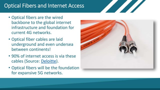 Optical Fibers – The Runway to a 5G-Powered Future | PPTX