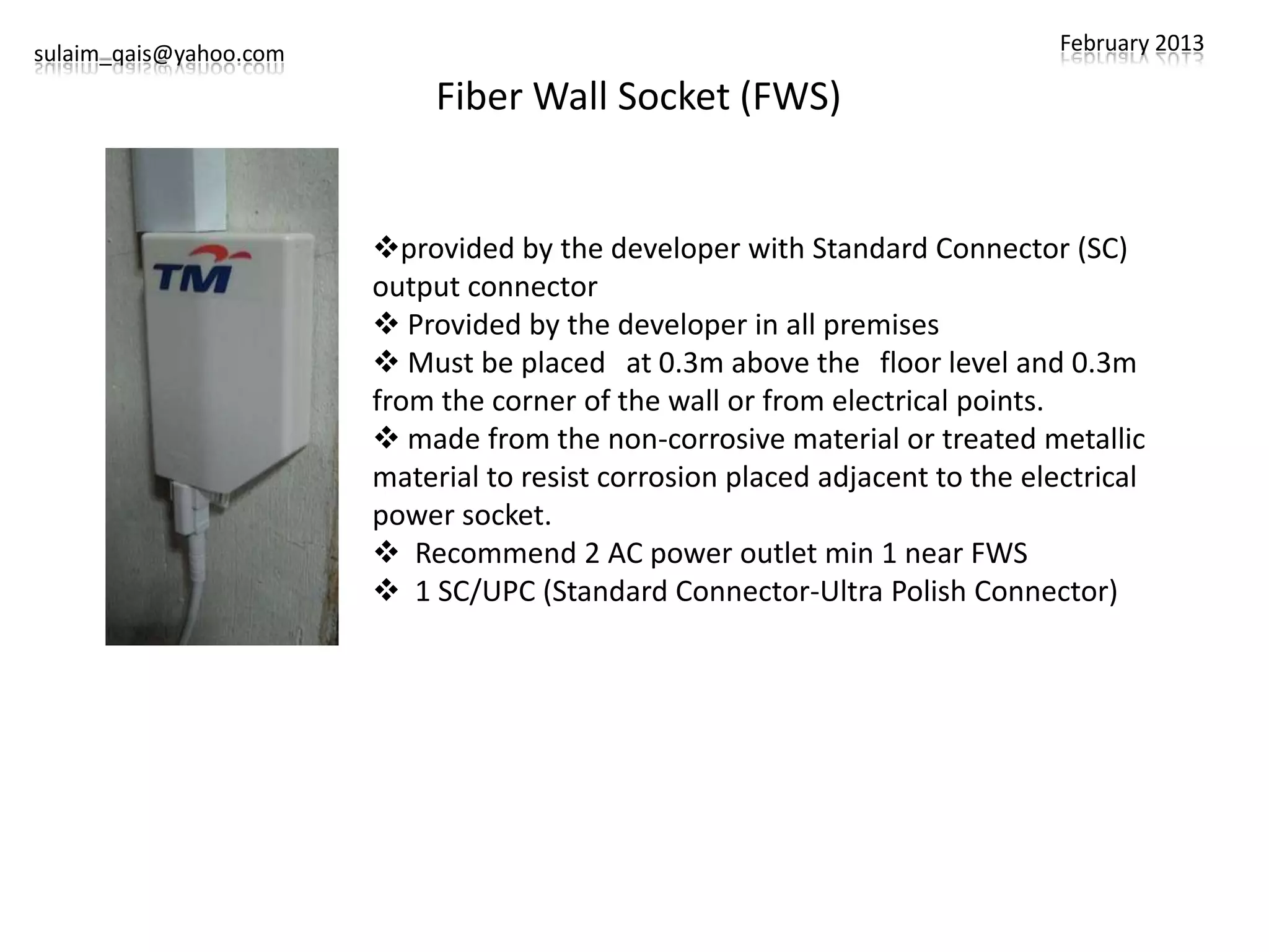 FTTx Malaysia Standard | PPTX
