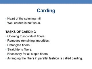 Fiber to yarn lecture | PPTX