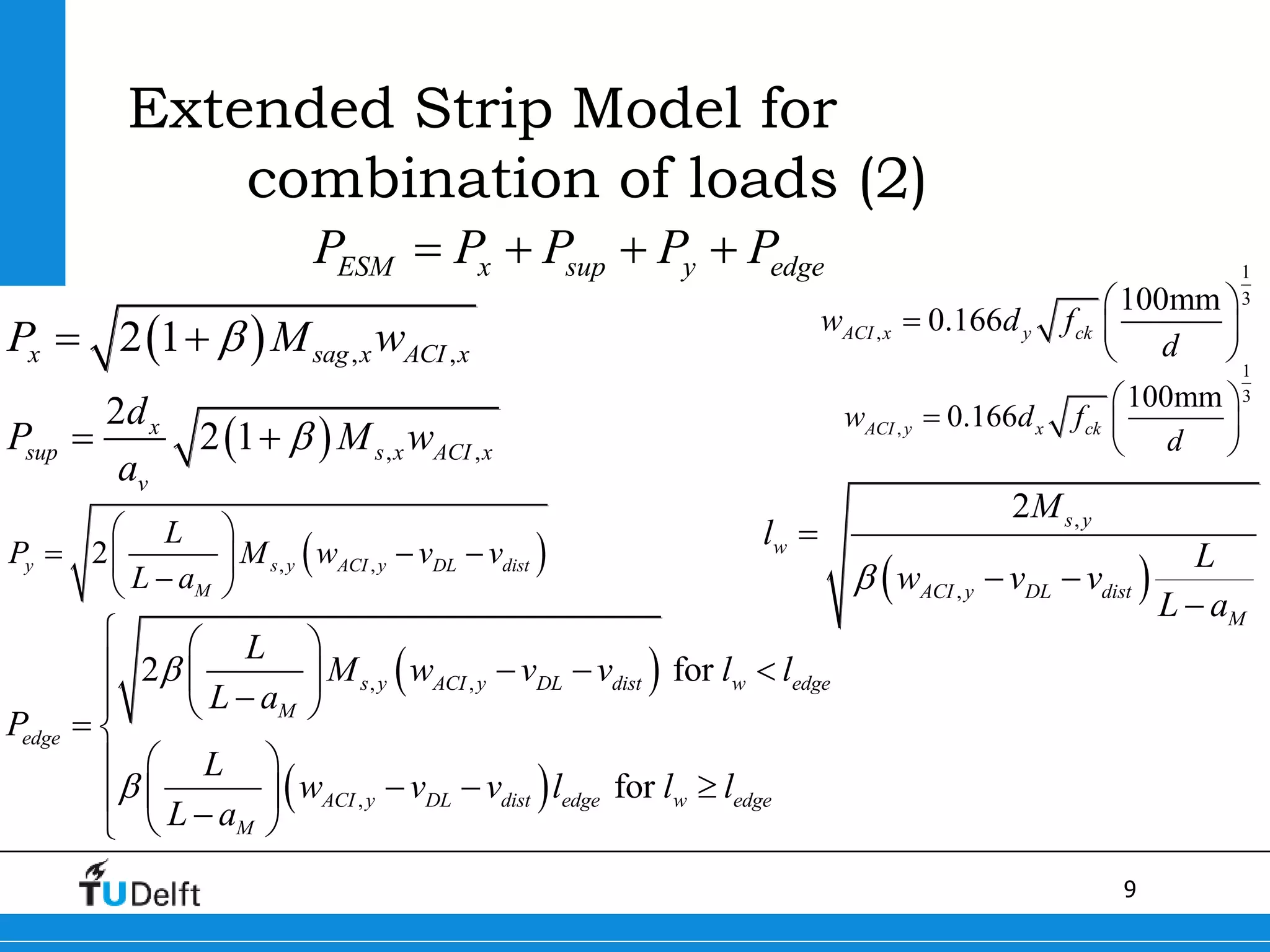 Extended Strip Model for slabs subjected to a combination of loads | PPTX
