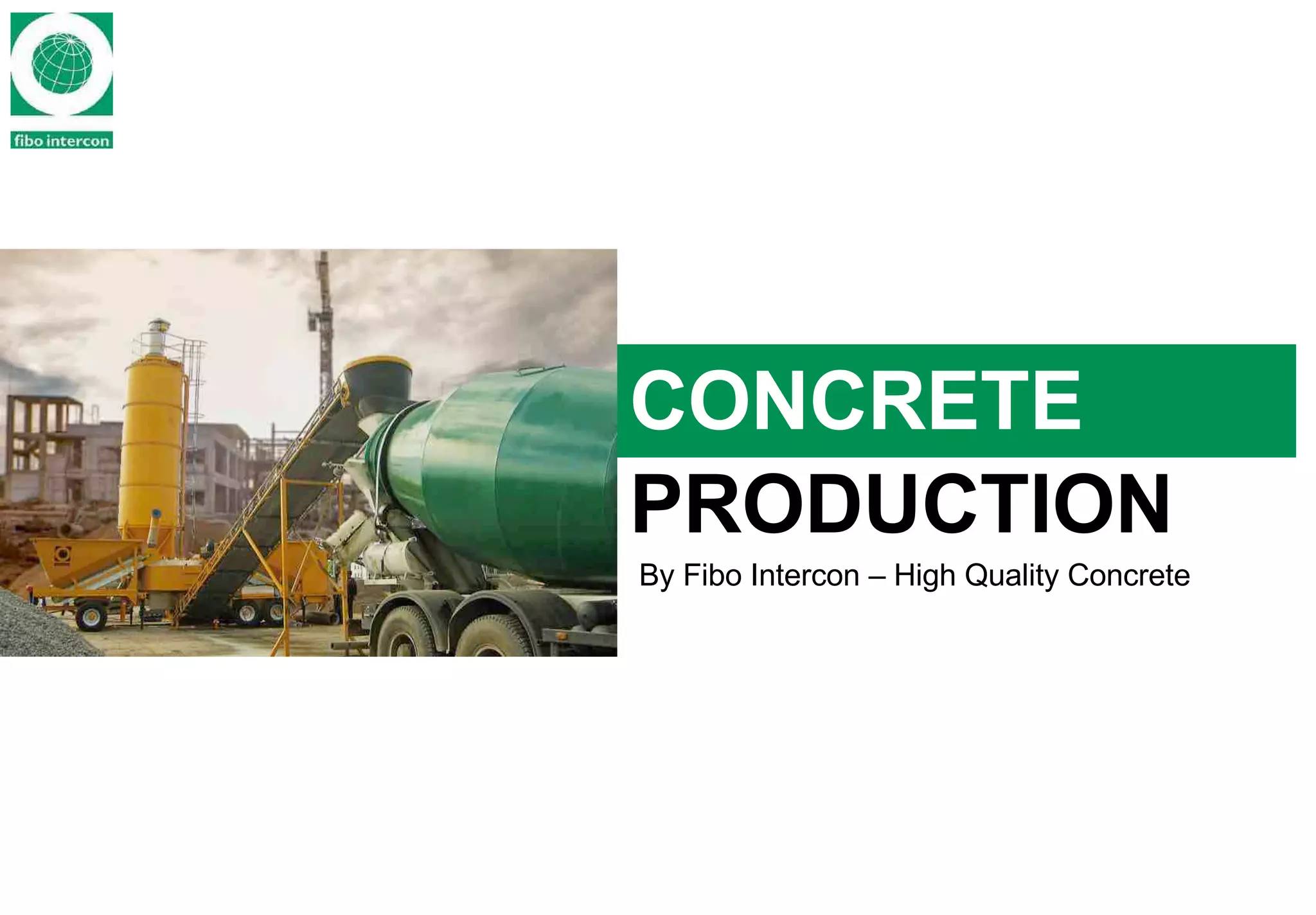 Concrete batching Plant by Fibo Intercon | PDF