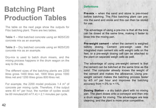 Concrete batching Plant by Fibo Intercon | PDF