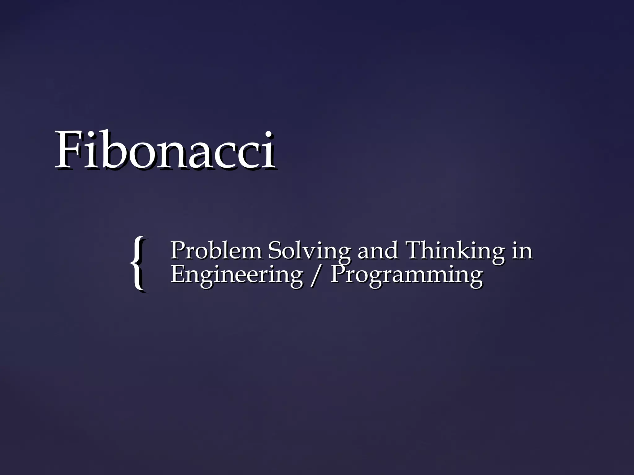 Interview Question- Fibonacci Series | PPT