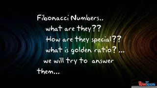 Fibonacci numbers-math project | PPT