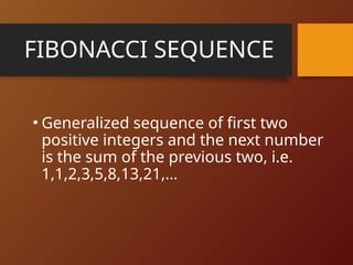 FIBONACCI-MATMOD_Week 1- Lesson 1 Numbers and Patterns | PPT