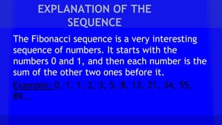 Fibonacci Sequence 1 | PPT