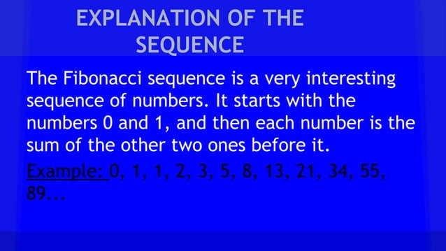 Fibonacci Sequence 1 | PPT