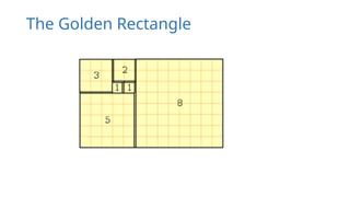 FIBONACCI AND GOLDEN RATIO with golden spiral | PPTX