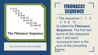 fibonacci and harmonic sequence grade 10.pptx | Games and Puzzles | Hobbies & Interests