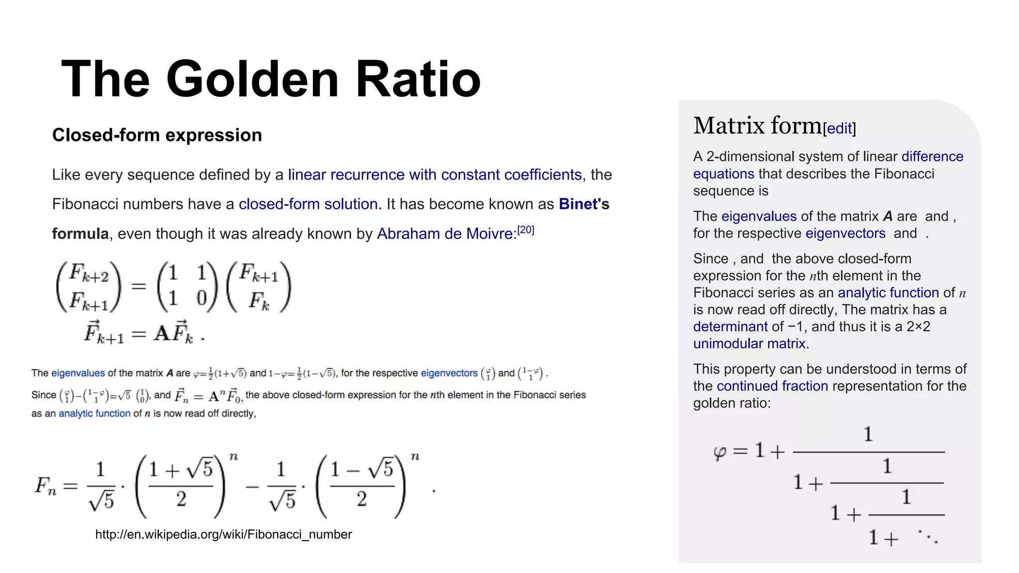Fibonacci Numbers (abridged) | PDF