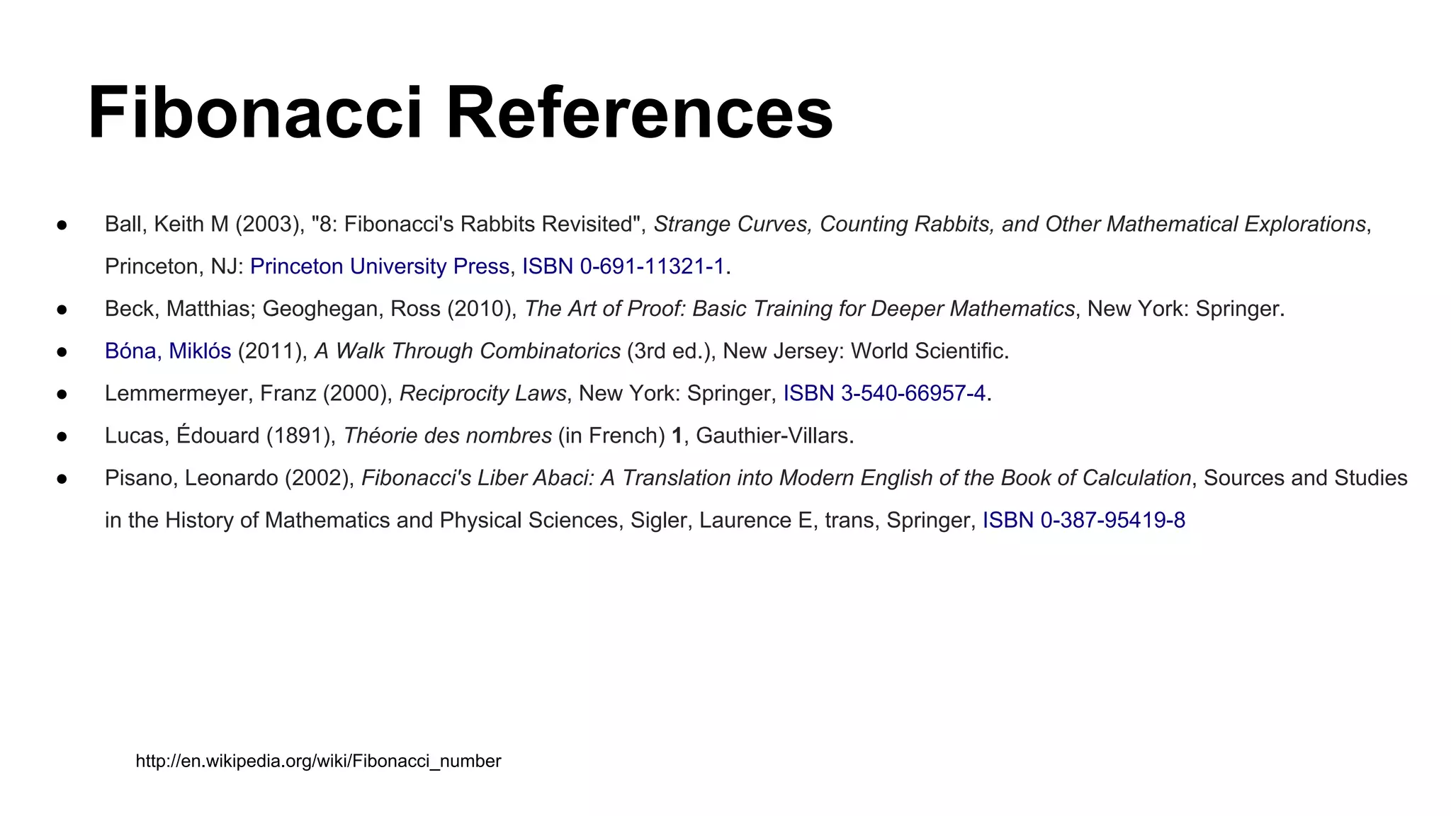 Fibonacci Numbers (abridged) | PDF