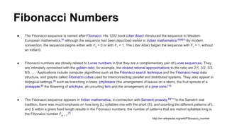 Fibonacci Numbers (abridged) | PDF