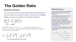Fibonacci Numbers (abridged) | PPT