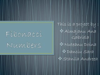 Fibonacci numbers | PPTX