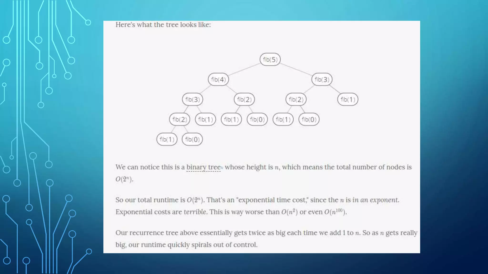 Fibonacci optimisation | PPTX