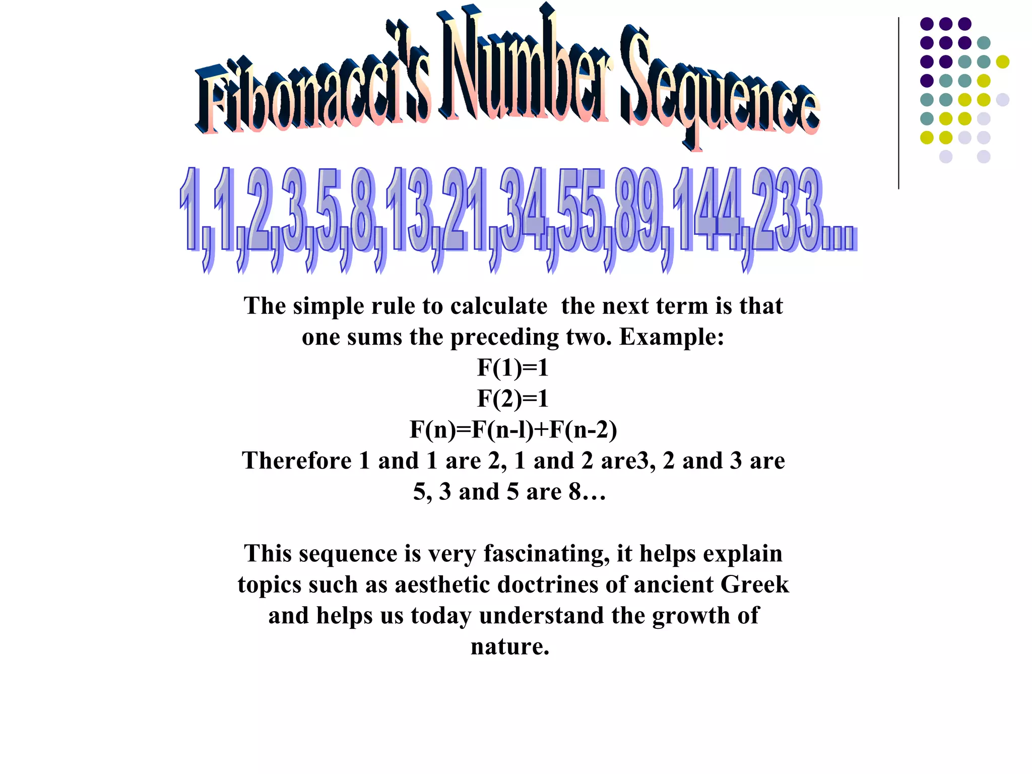Fibonaccis Decimal System | PPT