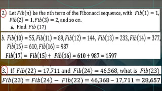 FIBONACCI SEQUENCE TOPIC IN SUBJECT CALCULUS | PDF