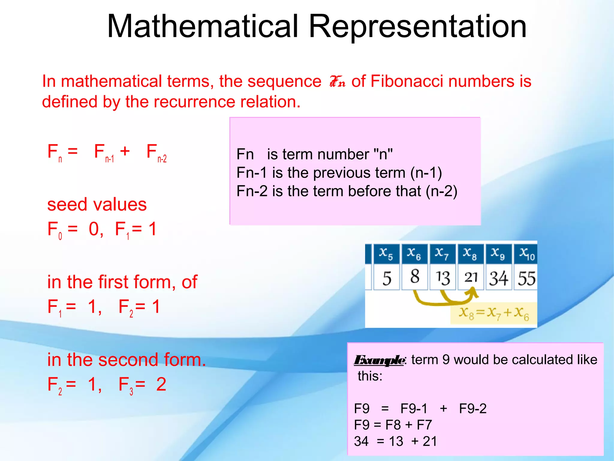 Fibonacci sequence | PPT