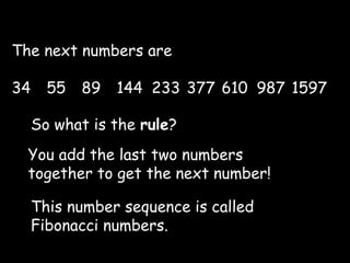 Fibonacci sequence | PPT