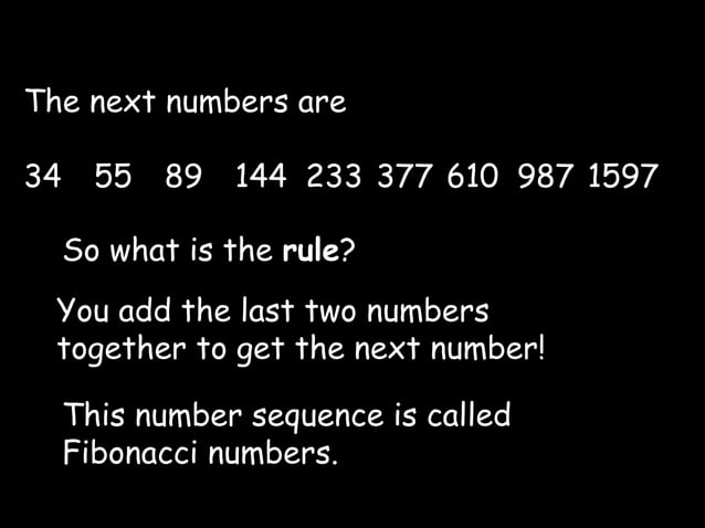 Fibonacci sequence | PPT