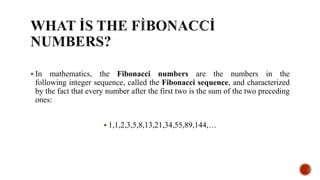 Fi̇bonacci̇ sequence | PDF | Chemistry | Science