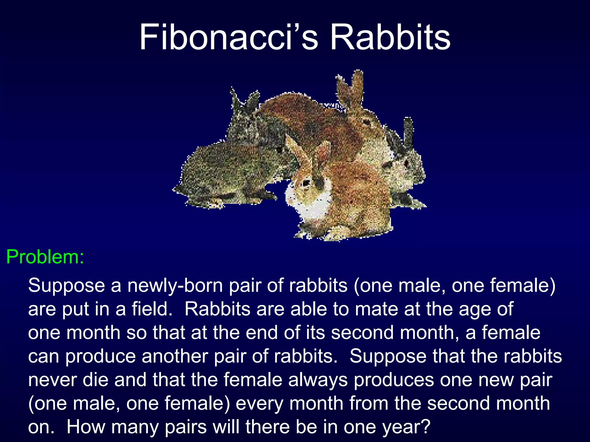 Fibonacci sequence and golden ratio | PPT