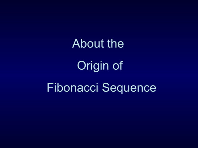 Fibonacci sequence and golden ratio