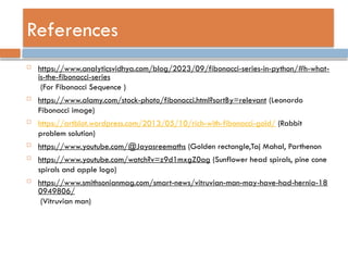 Fibonacci sequence and Golden rectangle.pptx
