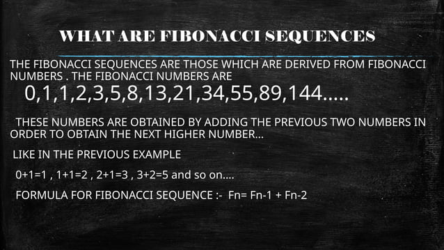 FIBONACCI SEQUENCE MATHS Exb-1.pptxiiiii | PPT