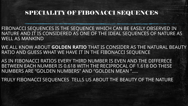 FIBONACCI SEQUENCE MATHS Exb-1.pptxiiiii | PPT