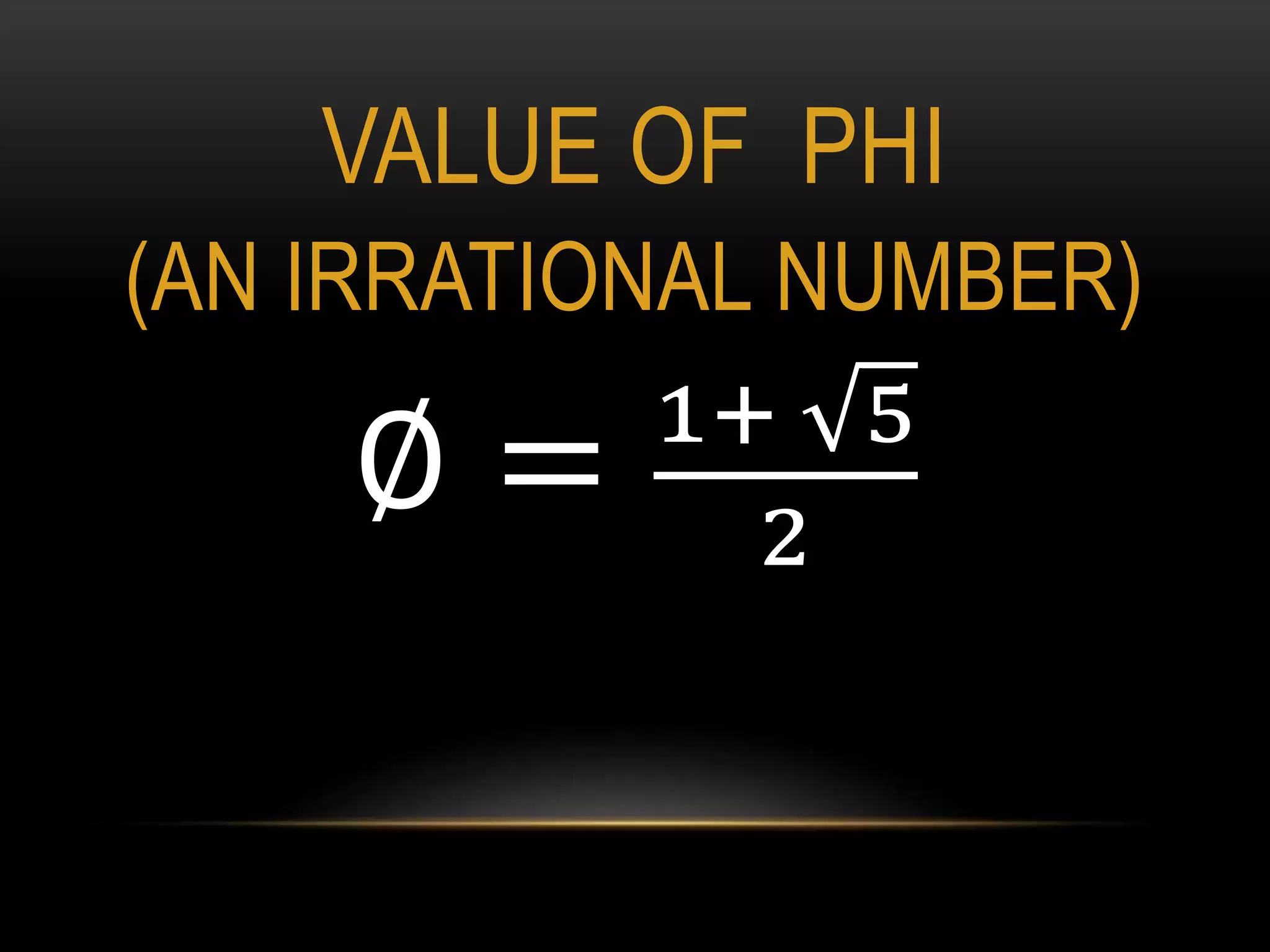 Fibonacci series and Golden ratio | PPTX