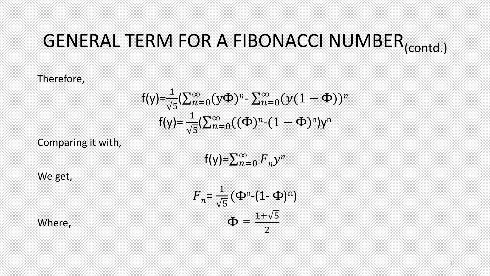 Fibonacci Series Ppt