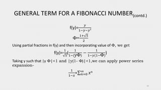 Fibonacci series | PPTX