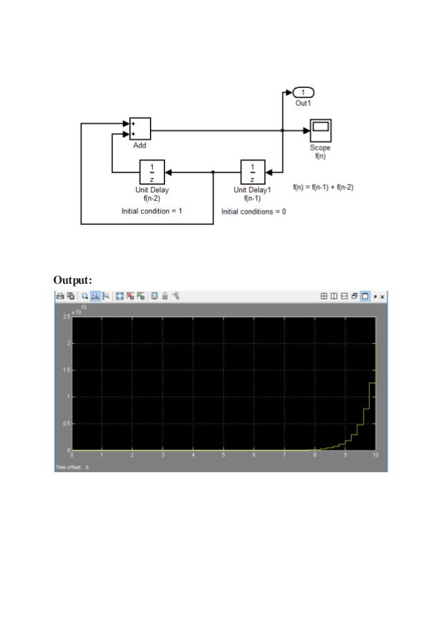 Fibonacci series in matlab and simulink Fibonacci series in matlab and simulink