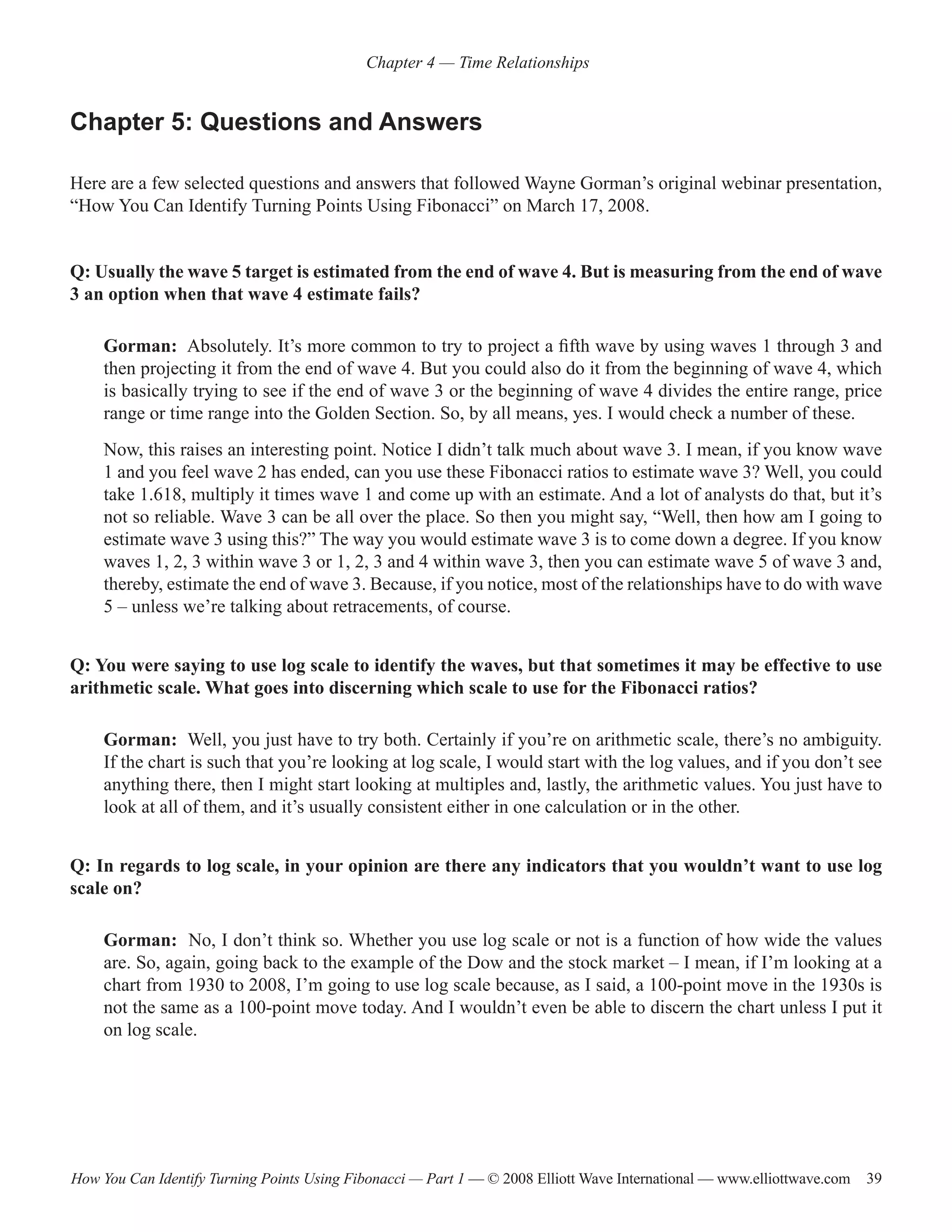 Fibonacci turning points part 1 | PDF