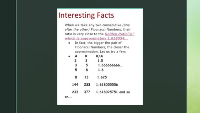 Fibonacci series | PPT