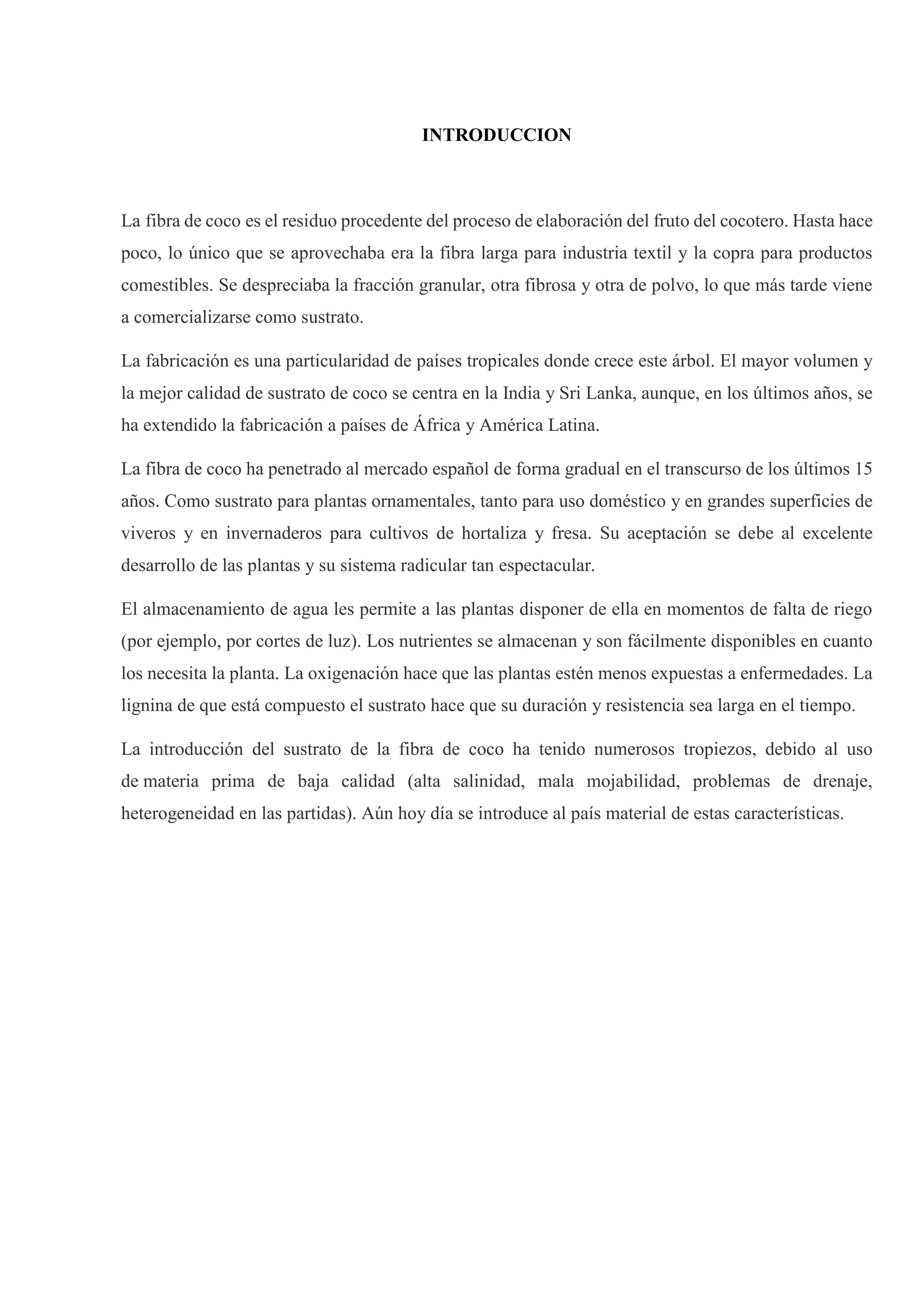 Fibra de coco | PDF
