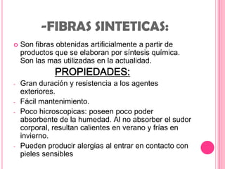 Fibras textiles | PPTX