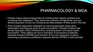 Fibrates - class, effects, side effects, drugs interactions, main ...