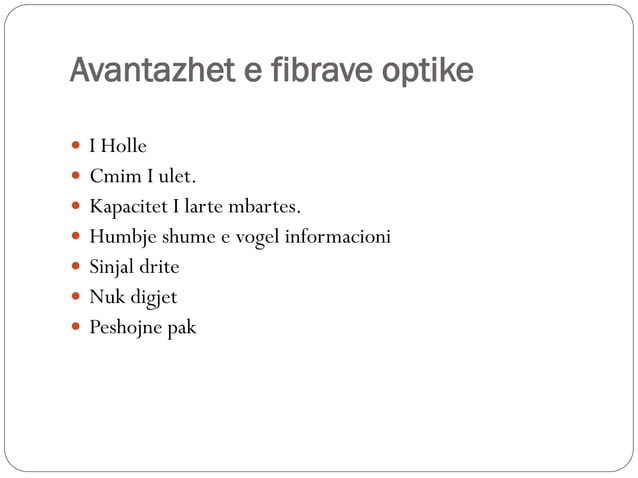 Fibrat optike | PPTX