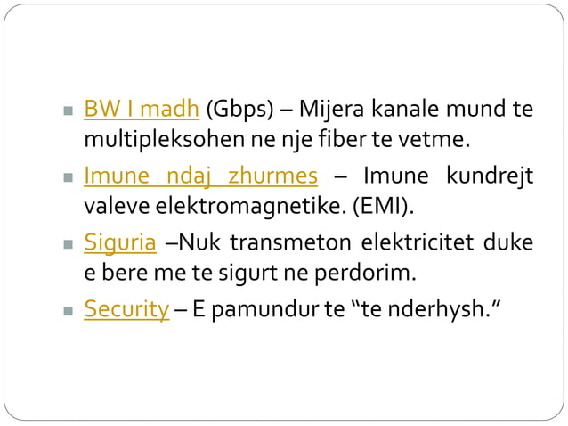 Fibrat optike | PPTX