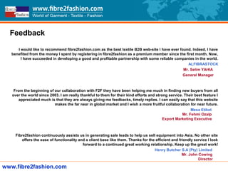 Fibre2fashion business-overview | PPT