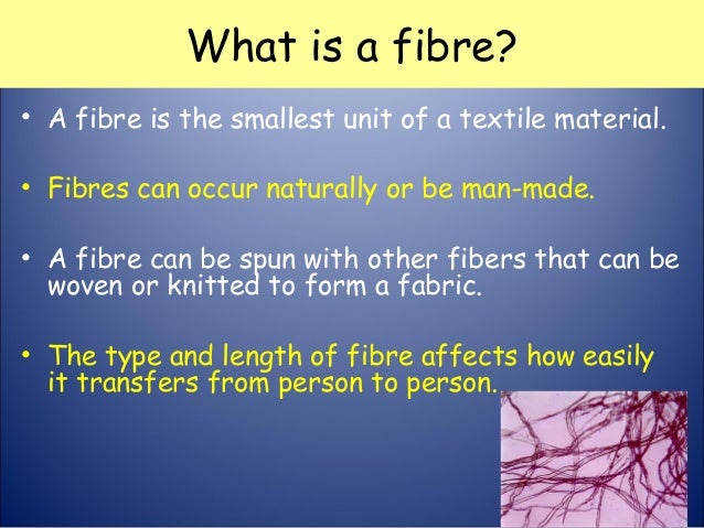 Fibre and hair analysis