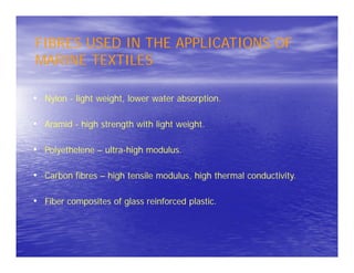 Fibre applications in seas | PPT