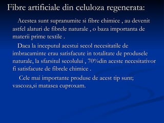 Fibre artificiale | PPT