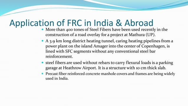 Fibre concrete | PPT
