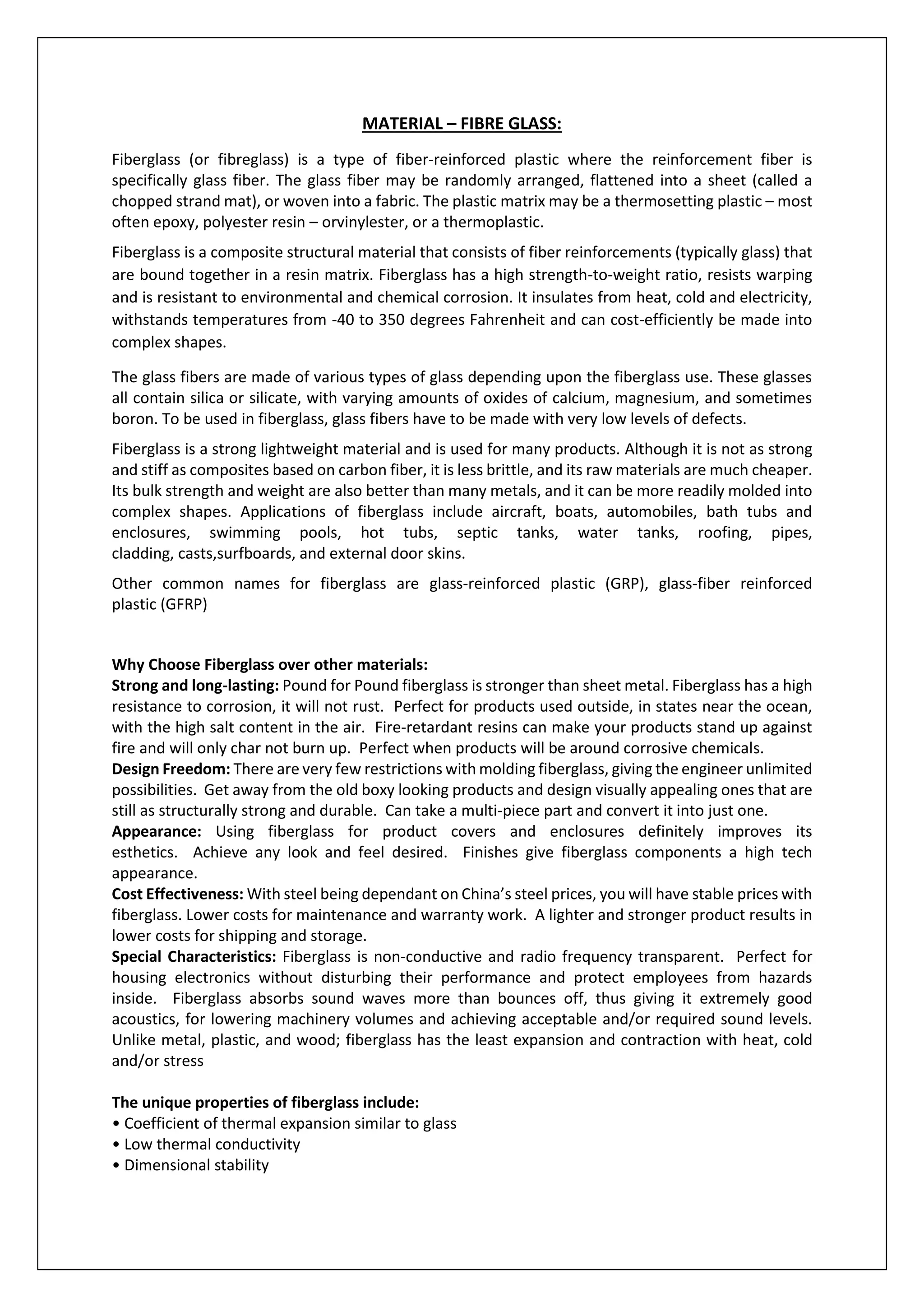 Fibre glass | PDF