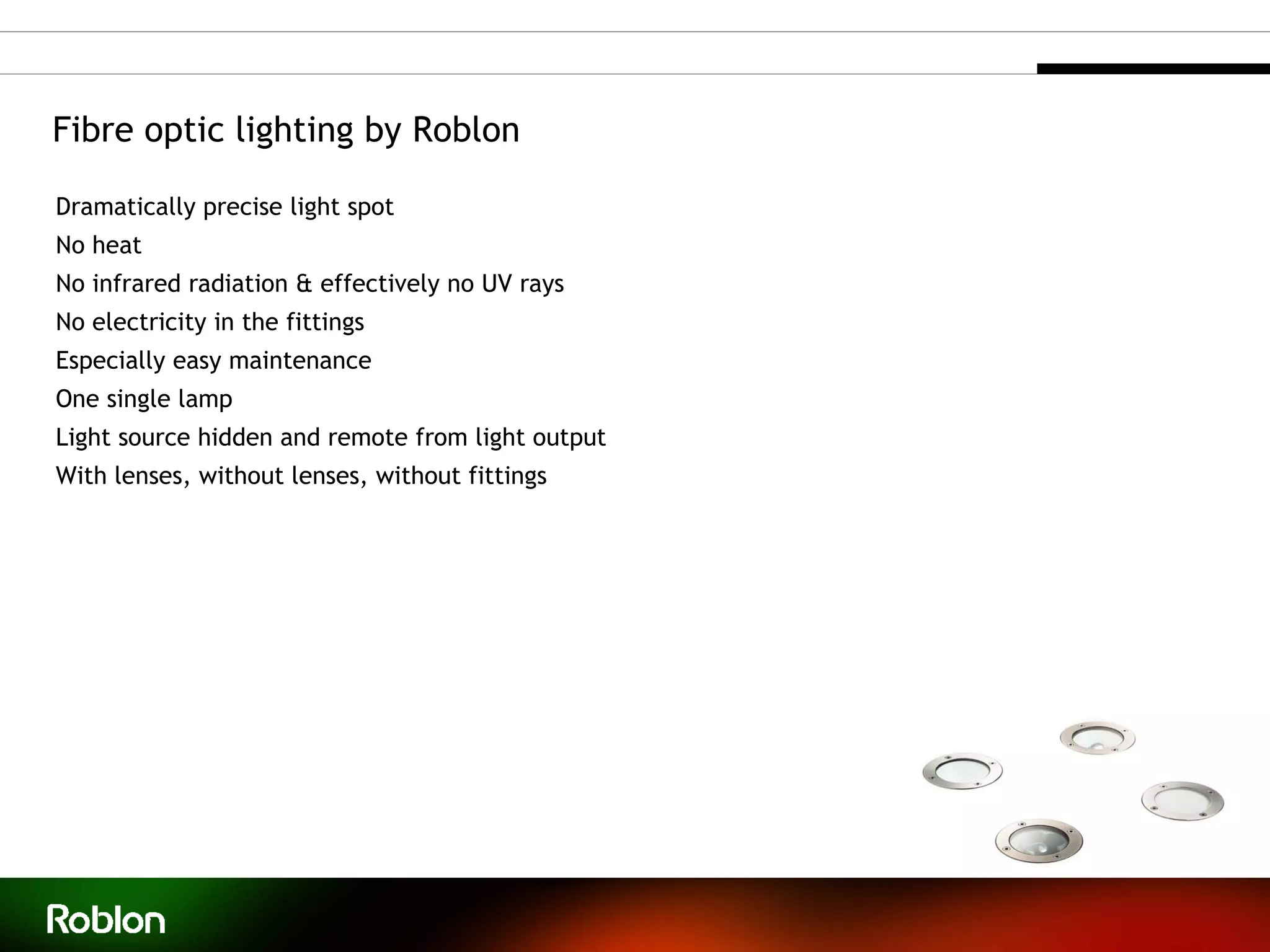 Fibre optic lighting by Roblon - Denmark | PPT